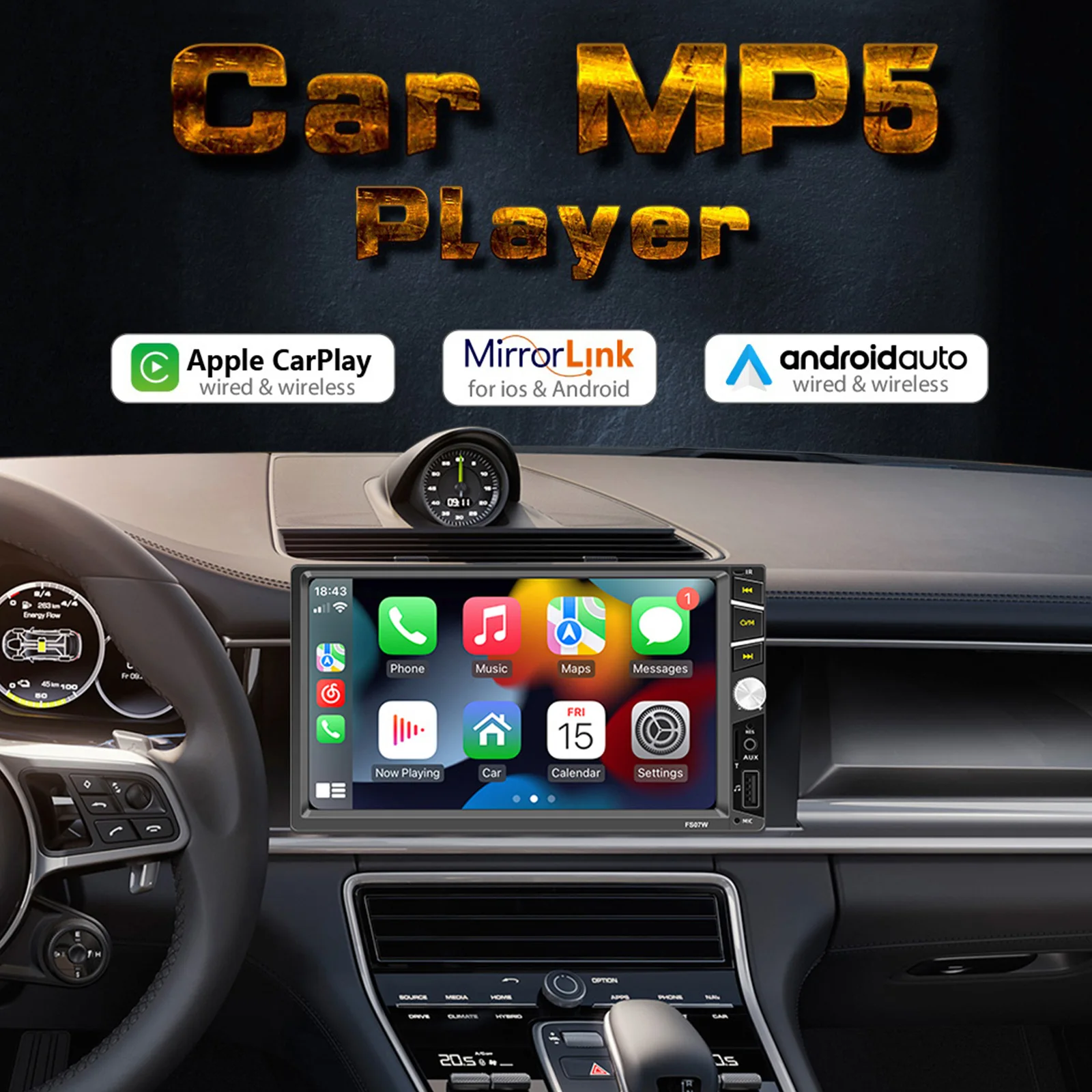 Universal-7inch-Car-MP5-Multimedia-Video-Player-Wireless-wired-Carplay ...