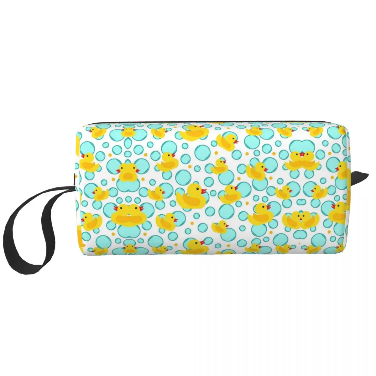 Yellow-Rubber-Ducks-And-Bubbles-Bathtime-Pattern-Makeup-Bag-Cosmetic ...