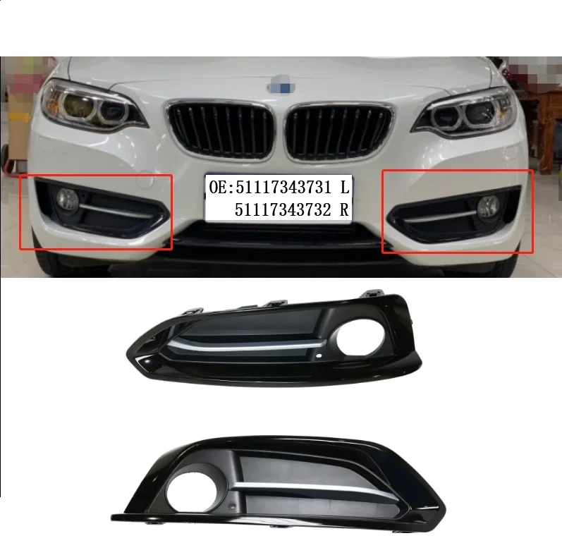 Fog lamp frame grille For BMW 2- Series F22 F23 2 Doors - AliExpress