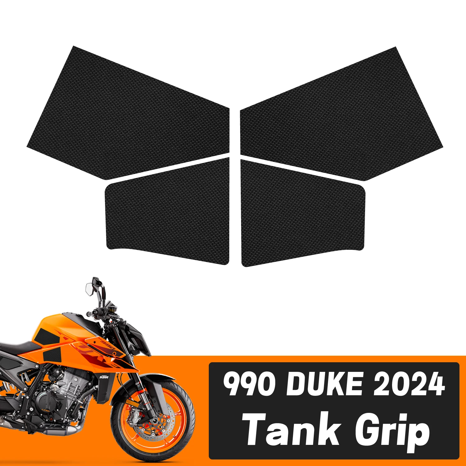 For-KTM-990-Duke-2024-Tank-Tracktion-Pads-Tank-Grips-Silicone-Rubber-3M ...