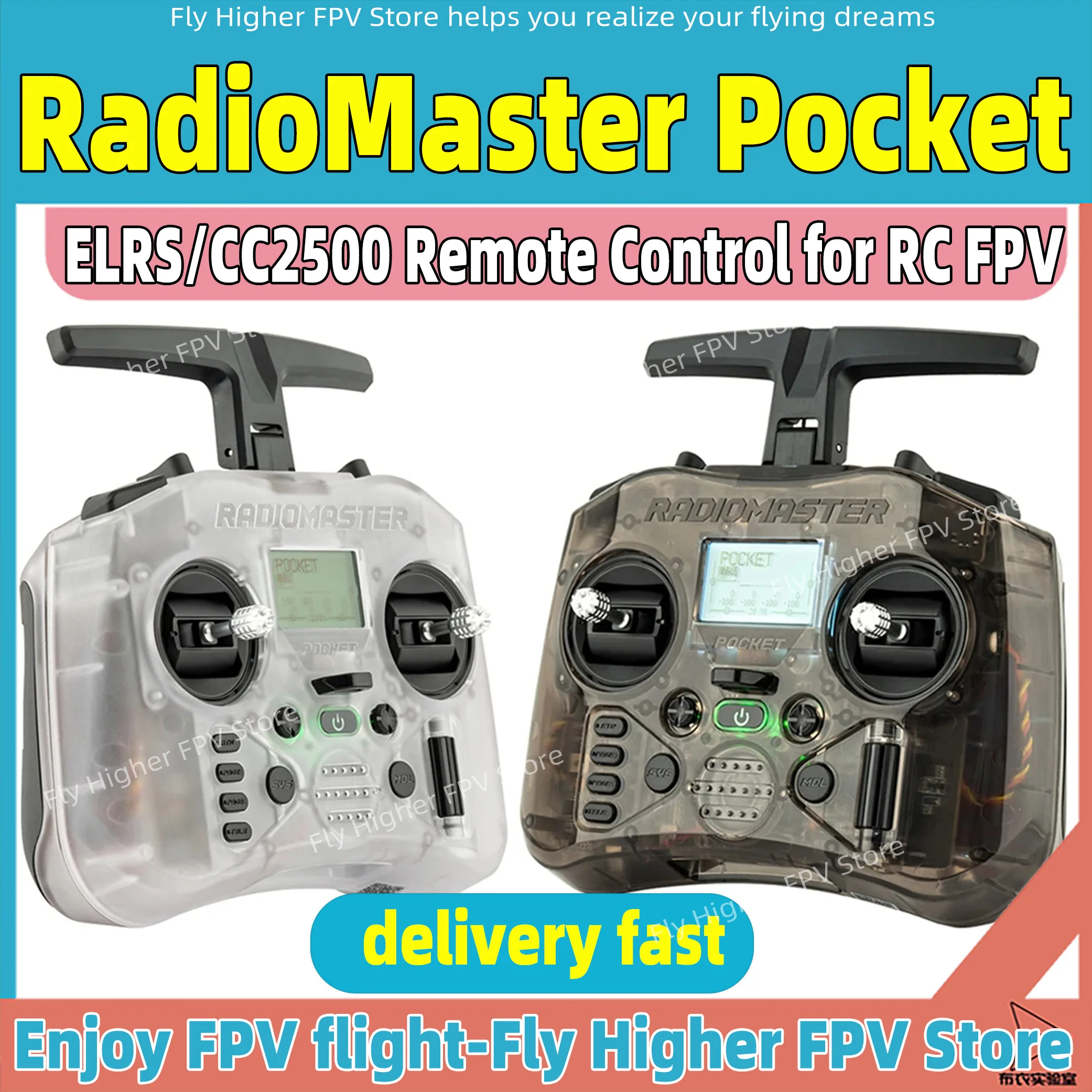 RADIOMASTER-Pocket-Hall-Gimbal-Transmitter-ELRS-CC2500-Remote-Control ...