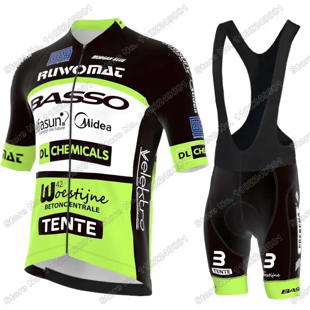 2023-Basso-Team-Flanders-Cycling-Jersey-Set-Belgium-Cycling-Clothing ...