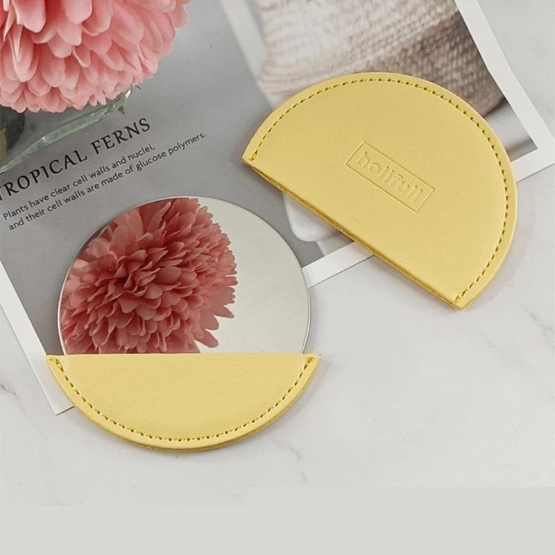 Mirror-Round-stainless-steel-makeup-mirror-Simple-portable-small-mirror ...