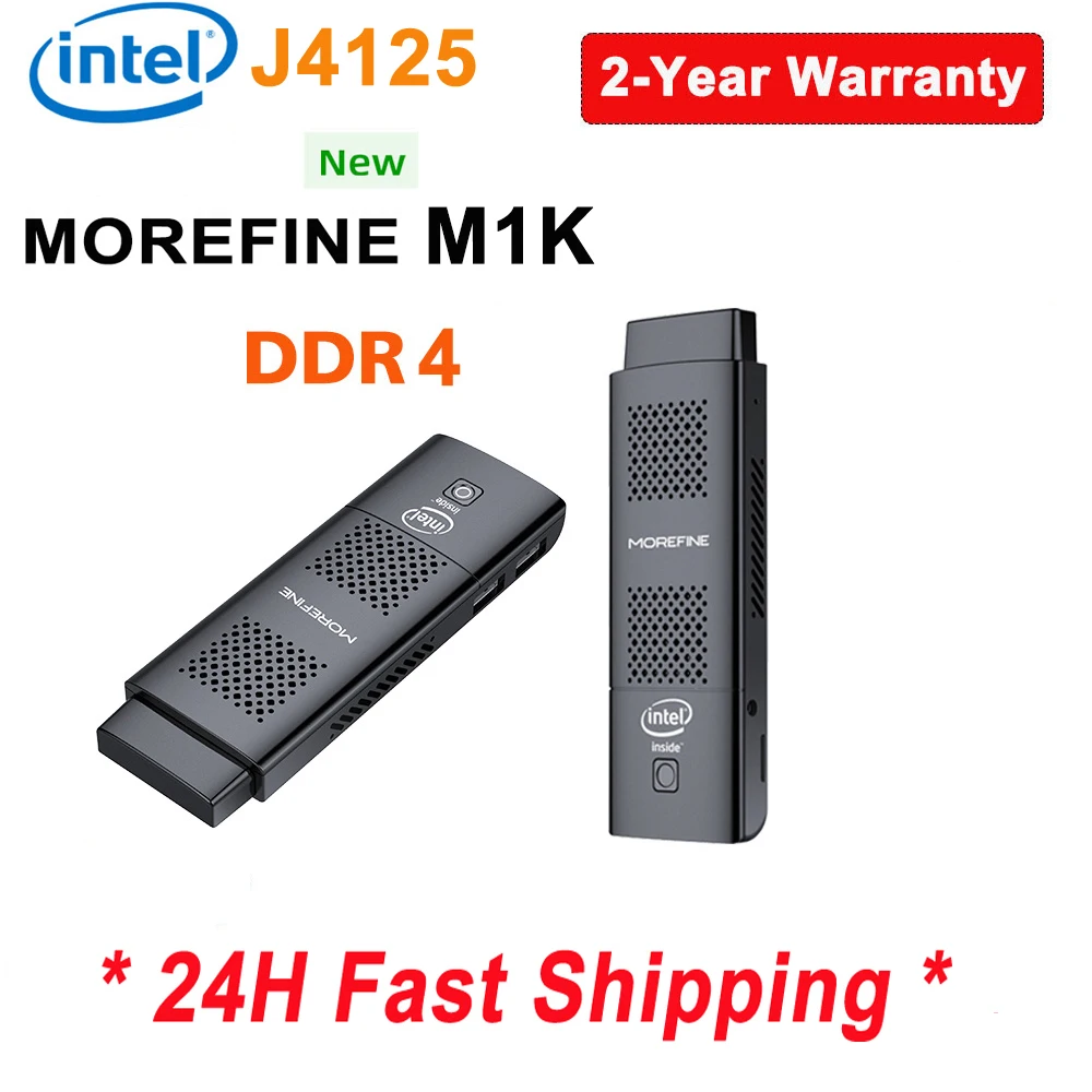 MOREFINE M1K Mini PC Intel Gemini Lake J4125 8G DDR4 128GB/256GB Window 10 Gaming Computer,HDMI ...