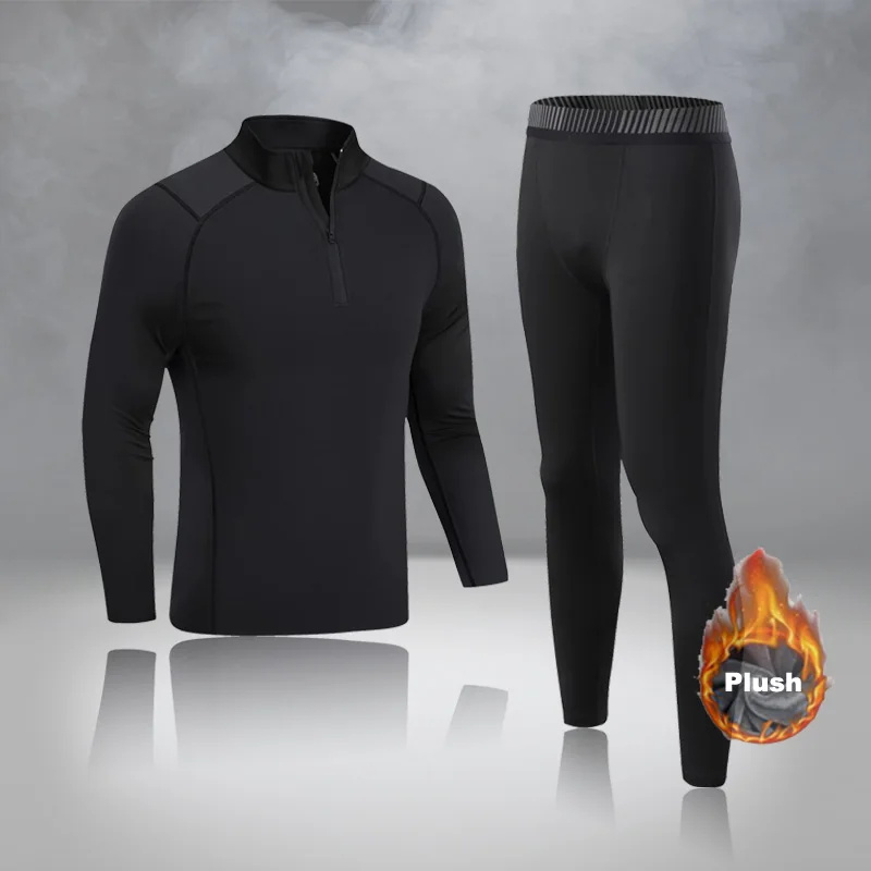 Thermal-Underwear-Men-And-Kids-Set-Compression-Long-Johns-Keep-Warm ...