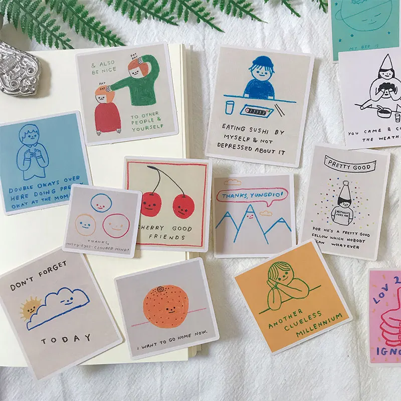 15pcs happy good friends Stickers Crafts Scrapbooking stickers book ...