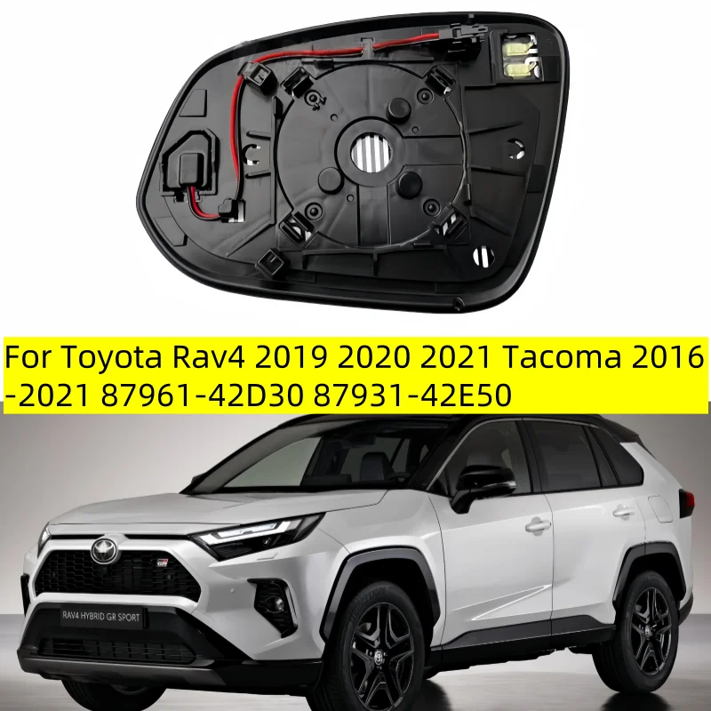 Heated-Blind-Spot-Warning-Rear-Mirror-Glass-USA-model-For-Toyota-Rav4 ...