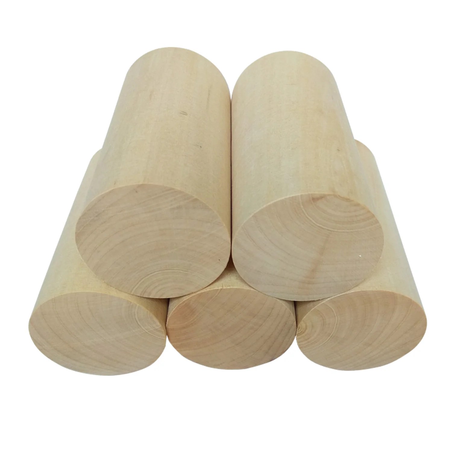 1/2/5/10PCS Round Wooden Cylinder For Crafts Food Lollipops And Model ...