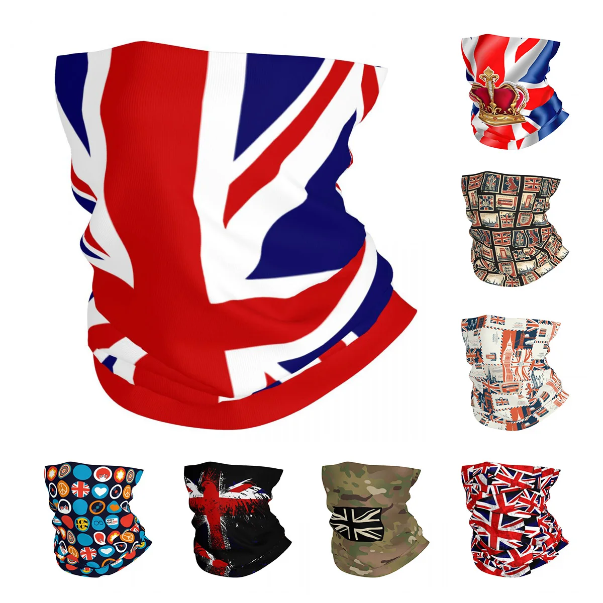 British-Flag-Union-Jack-Bandana-Neck-Gaiter-Print-UK-United-Kingdom ...