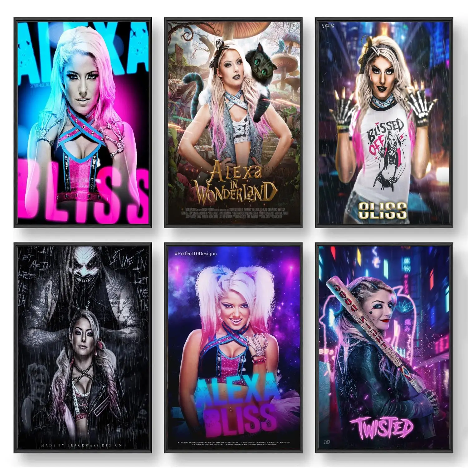 Alexa-Bliss-Poster-Decorative-Painting-Canvas-Poster-Wall-Art-Living ...