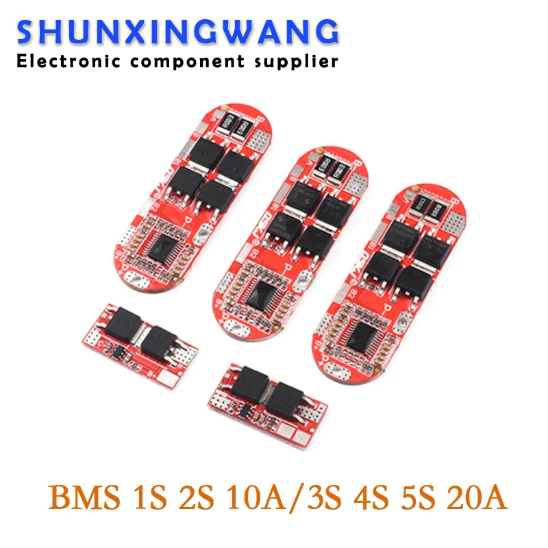 Bms 1S 2S 10A 3S 4S 5S 20A Bms 18650 Li Ion Lipo Lithium Batterie ...