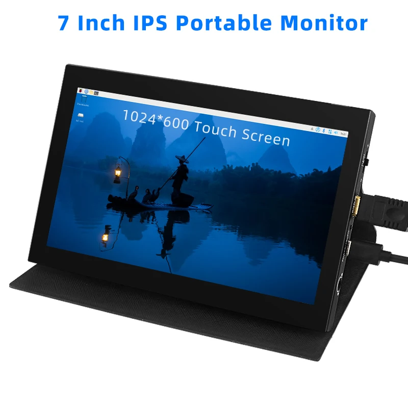Monitor-port-til-7-Polegada-lcd-ips-tela-de-toque-1024-600-com-suporte ...