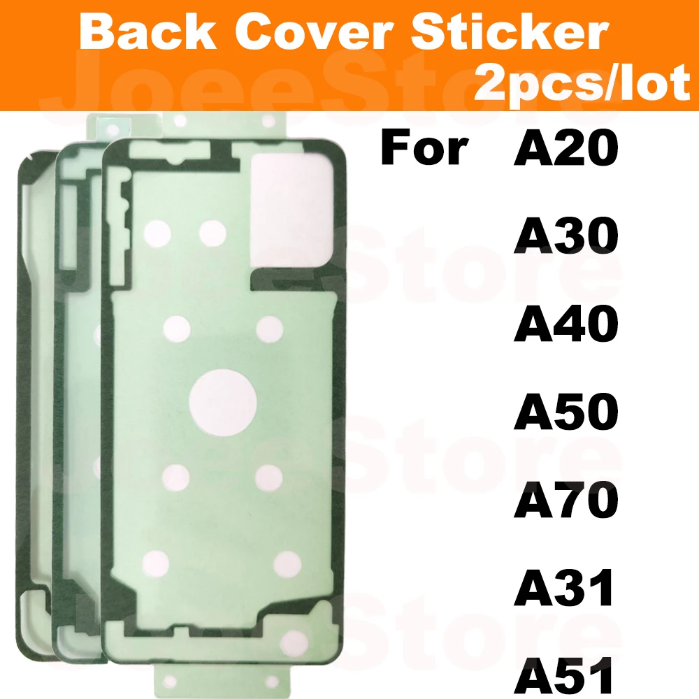 2pcs Back Battery Cover Sticker Adhesive For Samsung A50 A40 A30 A31 ...