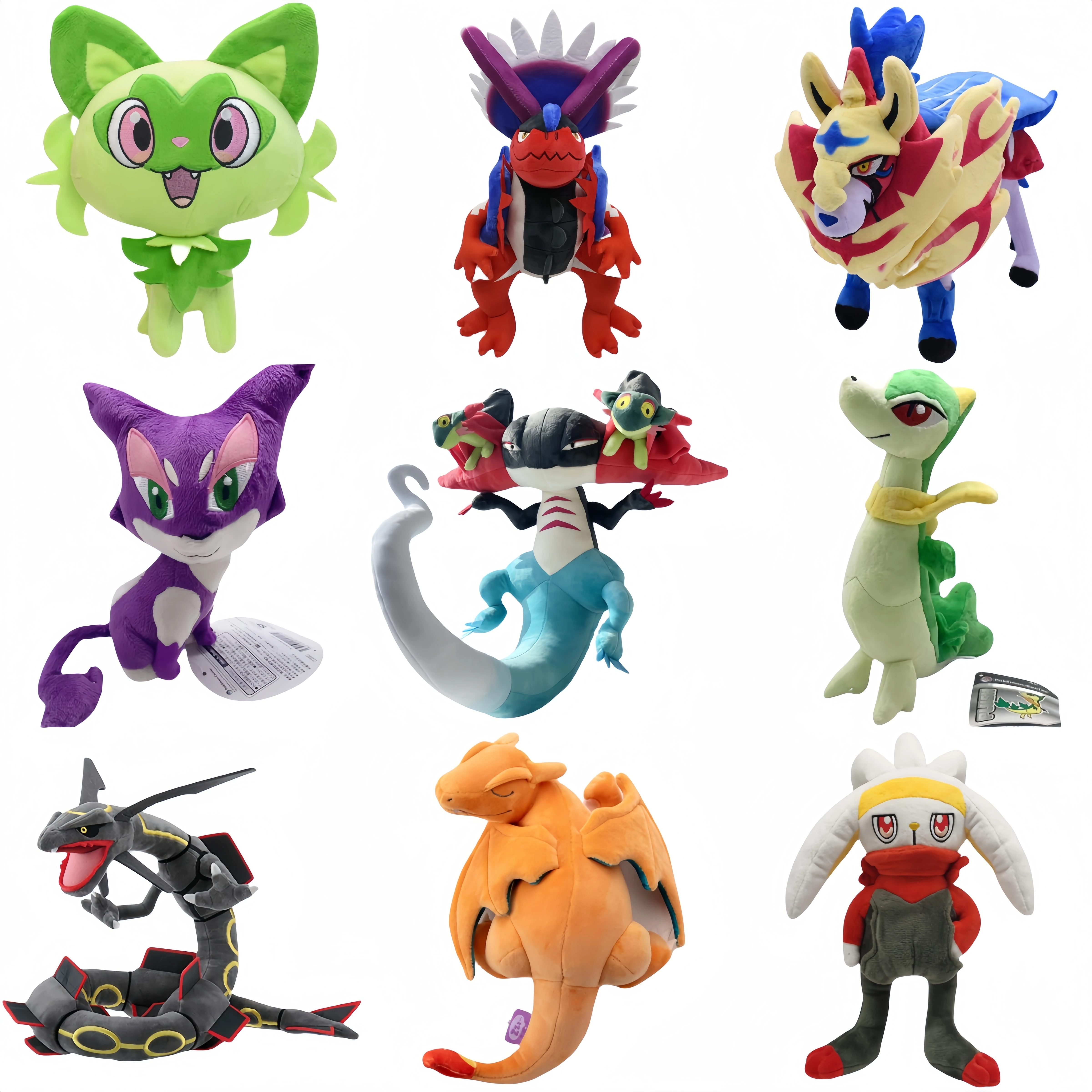 Pokemon-Purrloin-Plush-Servine-Plush-Mega-Evolutions-Dragapult-Koraidon ...