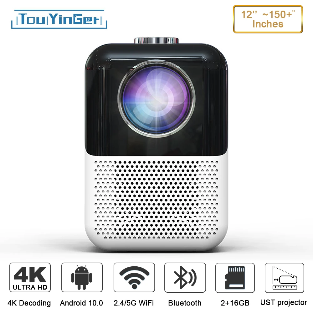 Touyinger ET31 Android UST Projector 5G Wifi 2GB RAM 4k Decoding cheap ...