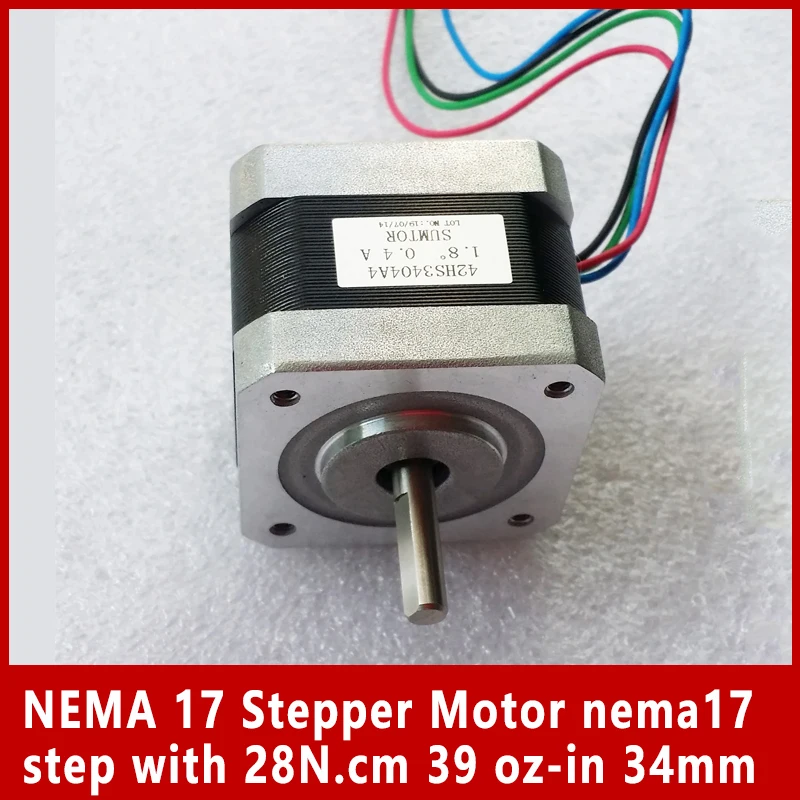 NEMA 17 Stepper Motor nema17 step with 28N.cm 39 oz-in 34mm CE ROHS CNC ...