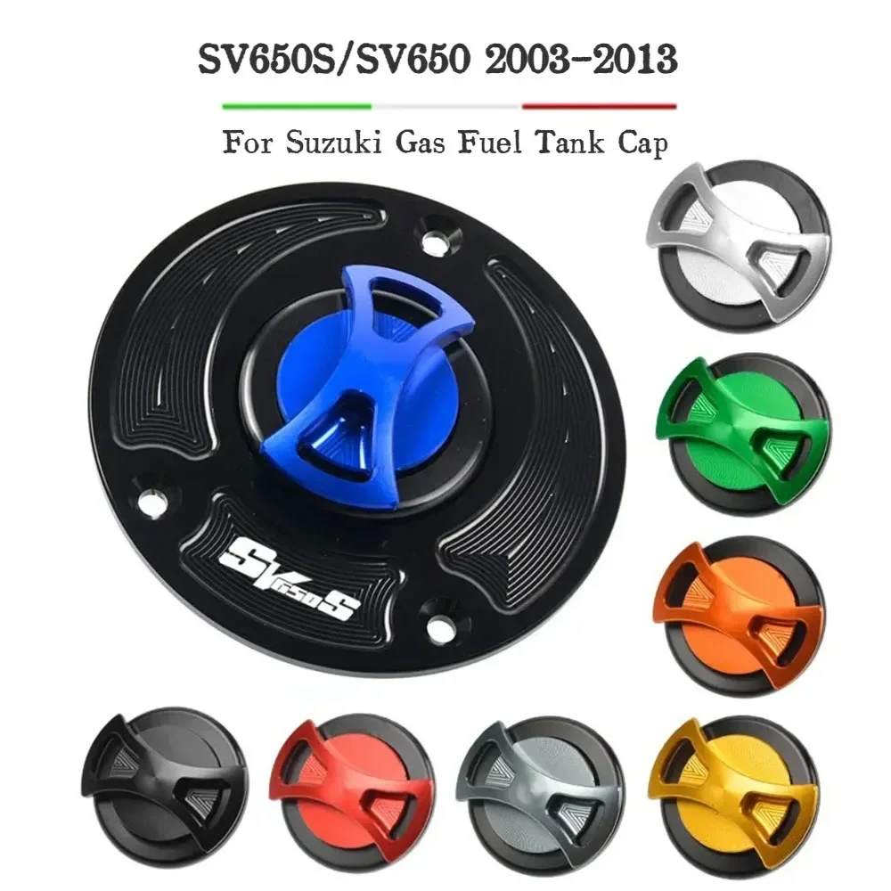 Keyless Motorcycle Fuel Gas Tank cap Cover For Suzuki SV650S SV650 2003 ...