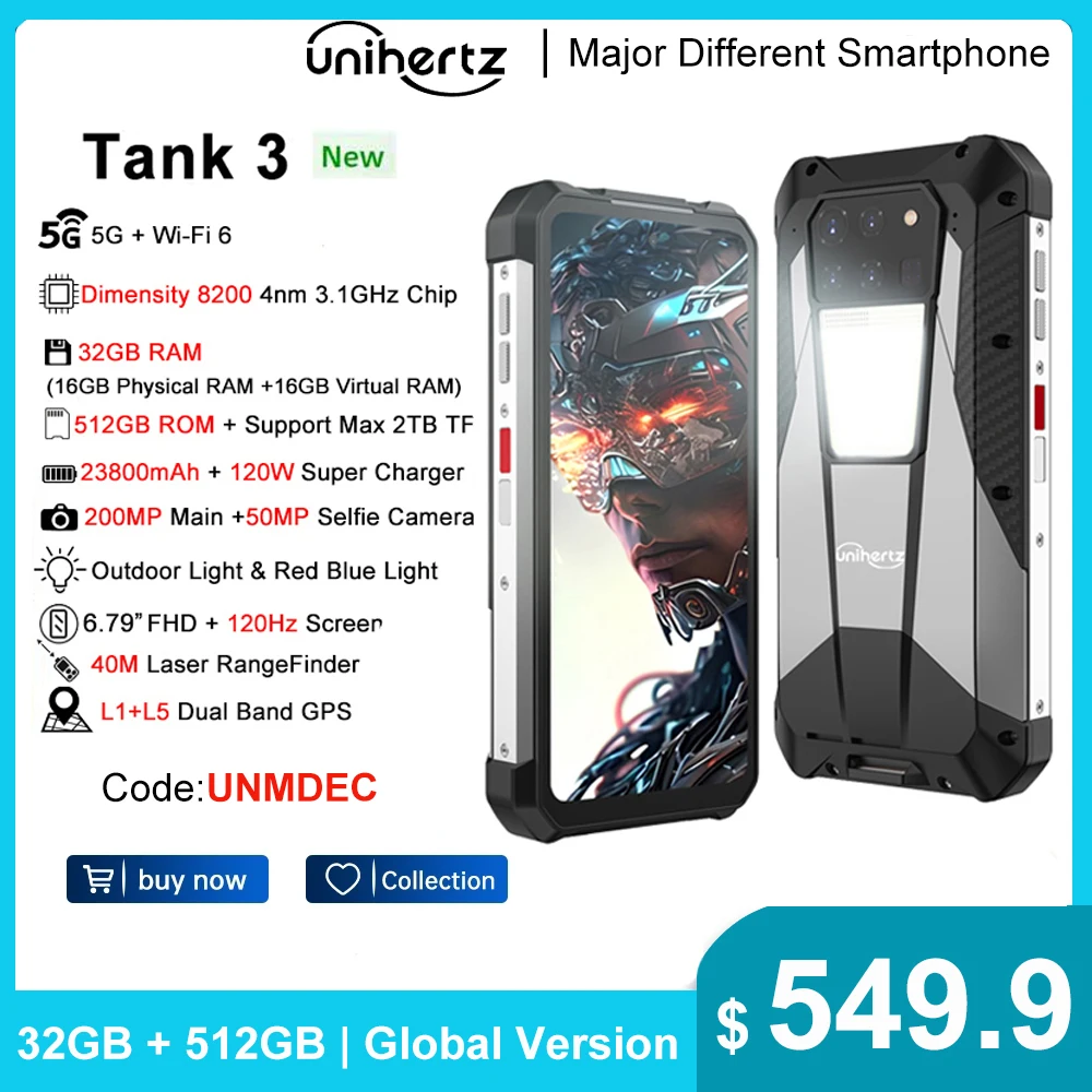 Unihertz-Rangefinder-Tank-3-by-8849-32GB-512GB-23800mAh-120W-8200-5G ...