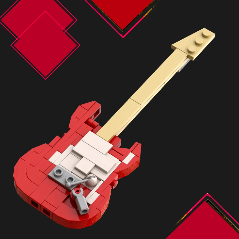 MOC-Fender-Stratocaster-Guitar-Bricks-Decoration-Handicrafts-Collection ...