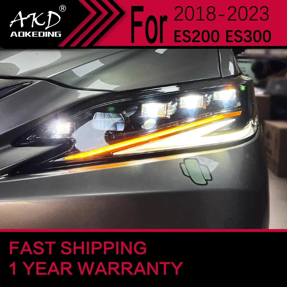 Car-Lights-for-Lexus-ES-LED-Headlight-2018-2023-ES300-ES350-ES300H-Lamp ...