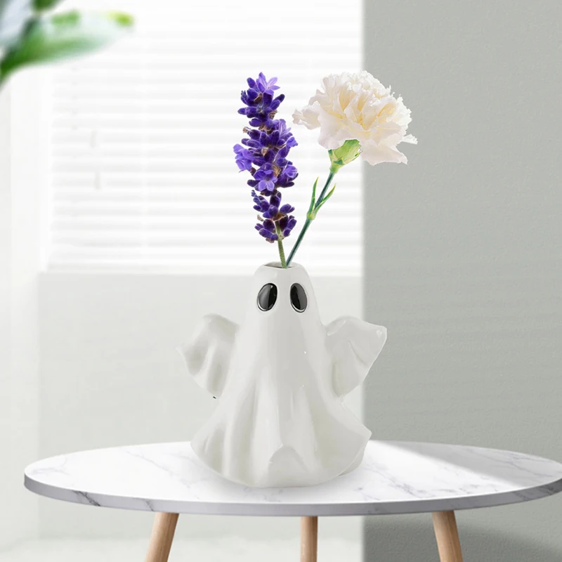 Halloween-Ghost-Vase-Sculpture-Holder-Flower-Pot-Succulent-Plants ...
