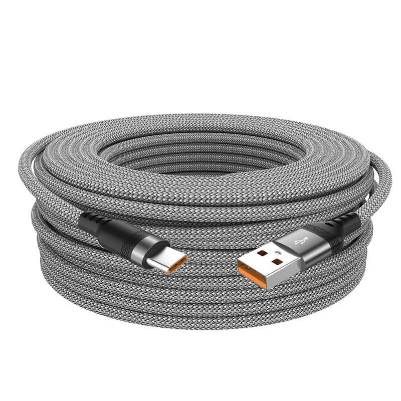 5m-8m-Extra-Long-Data-Cable-Nylon-USB-Type-C-5A-Fast-Charging-Cable-for ...