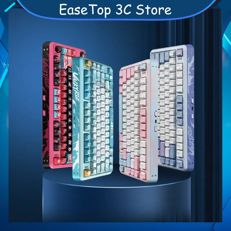 VALKYRIE Vk75 Mechanical Keyboard Hot Swappable RGB Gasket Tri-Mode E ...
