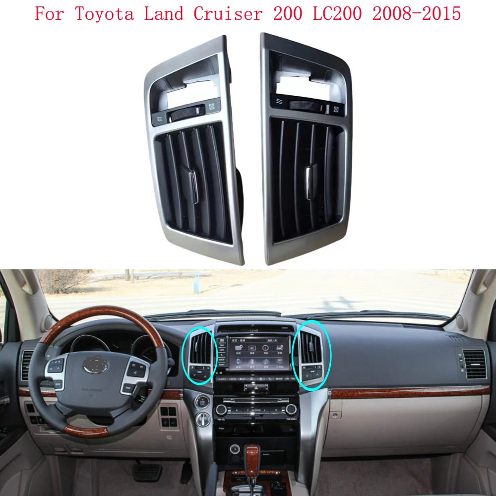 1Pair Car Middle Center Dash Air Conditioner Outlet Assembly For Toyota ...