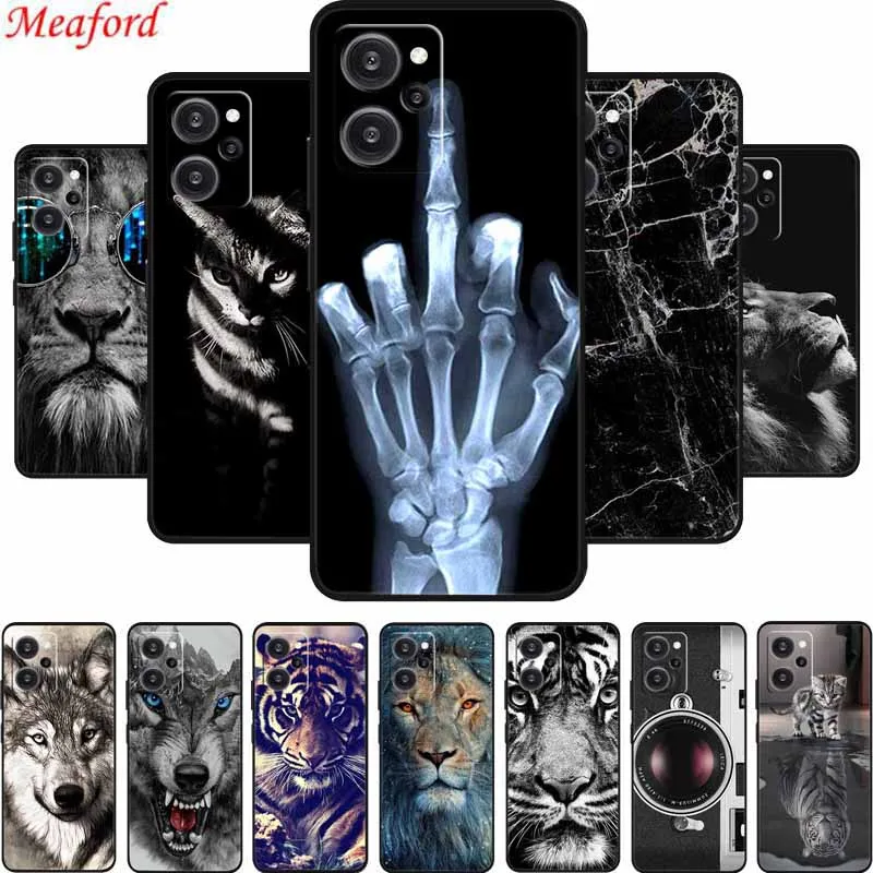For-Xiaomi-Redmi-12-Case-6-79-Coque-Black-Silicone-Soft-Phone-Case-For ...