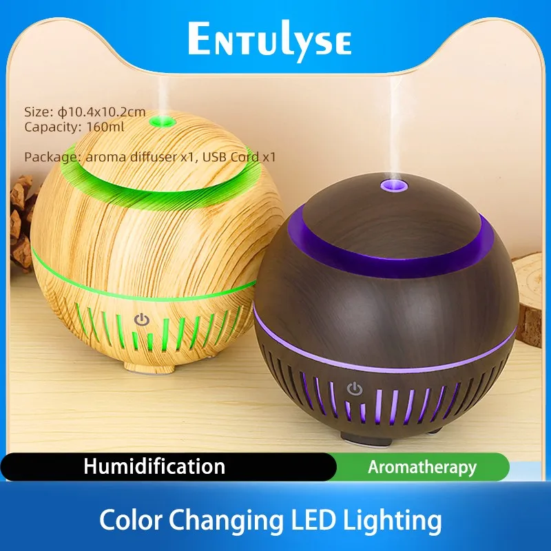 Without-Cotton-Filter-USB-Electric-Aroma-Air-diffuser-wood-Ultrasonic-air-humidifier-Essential ...