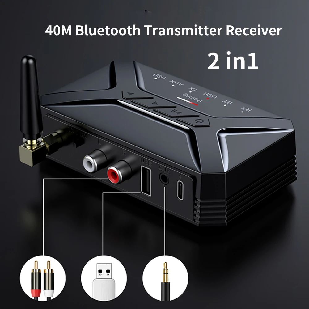 Bluetooth5-0-Audio-Transmitter-Receiver-40M-HD-Low-Latency-Wireless ...