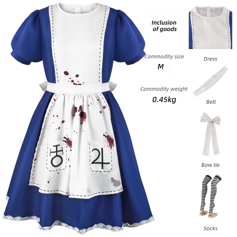 Alice-s-crazy-return-cos-costume-Alice-Alice-maid-costume-With-Bow ...