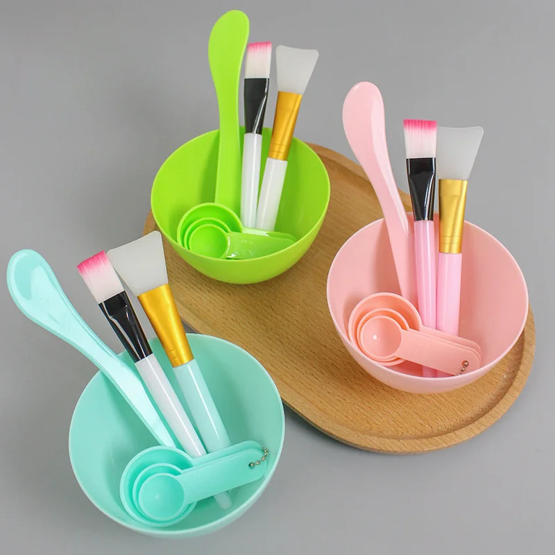 Facial Brush Mask Bowl Spoon Set Mask Brush Bar DIY Beauty Tools Mixing ...