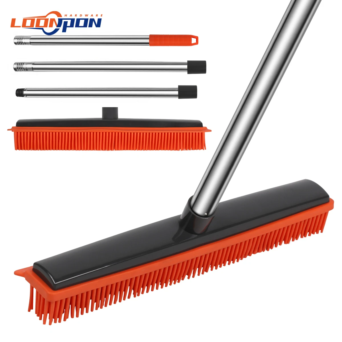 Push-Silicone-Broom-Rubber-Scratch-Free-Bristles-Pet-Hair-Removal ...