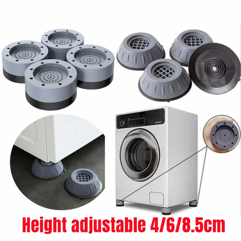 4Pcs האוניברסלי אנטי רטט רפידות מכונת כביסה גומי רגליים רגליים מחצלת ...