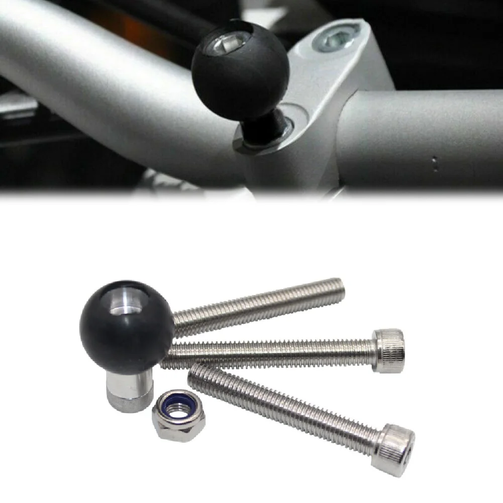 Moto Handlebar Clamp Base W/ 1" Ball & M8 Screw For RAM Mounts ...