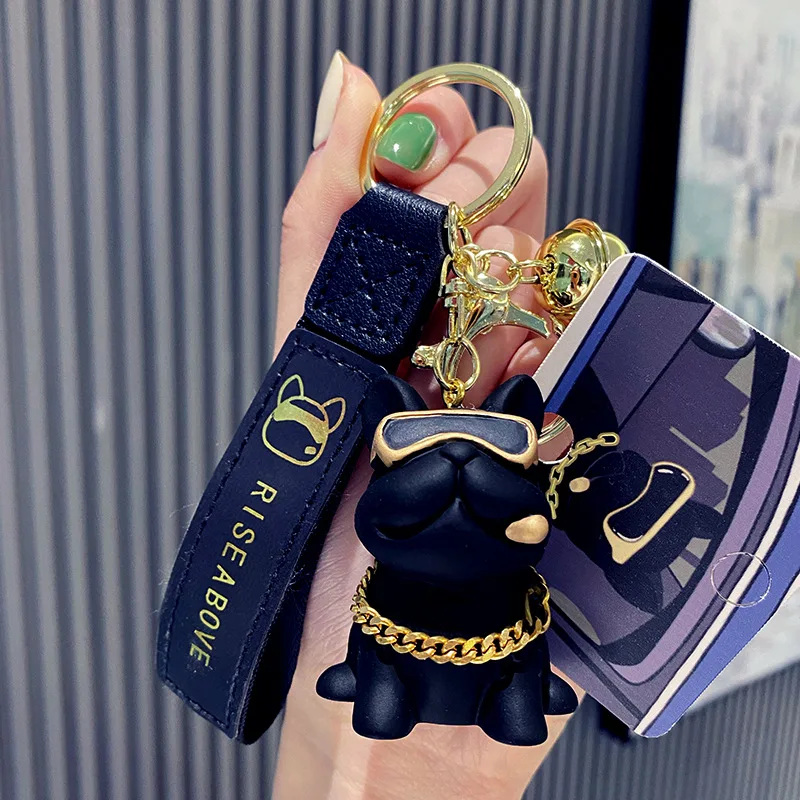New-Fashion-Trend-Bulldog-Key-Chain-Men-s-Car-Key-Chain-Pendant-Couple ...