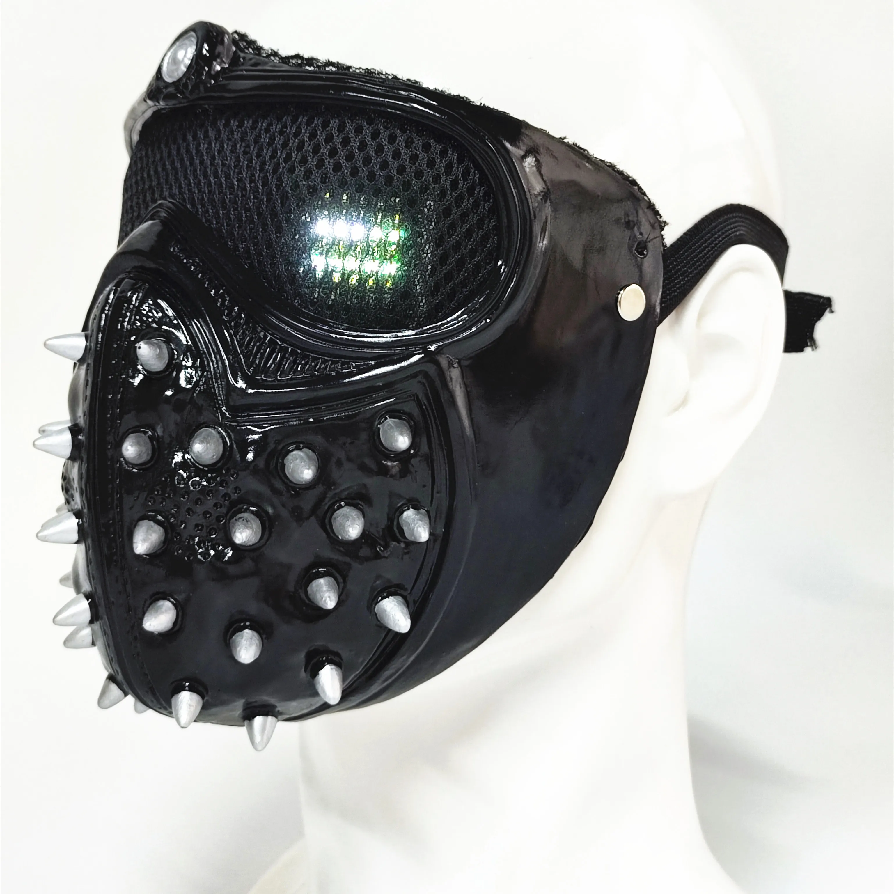 Remote-Control-LED-Light-Up-Watch-Dog-2-Masks-Punk-Rivet-Mask-Party ...