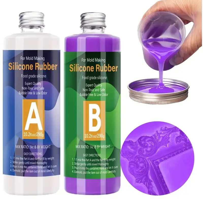 Silicone-Mold-Making-Kit-Silicone-Rubber-Non-Toxic-Liquid-Mold-Making ...