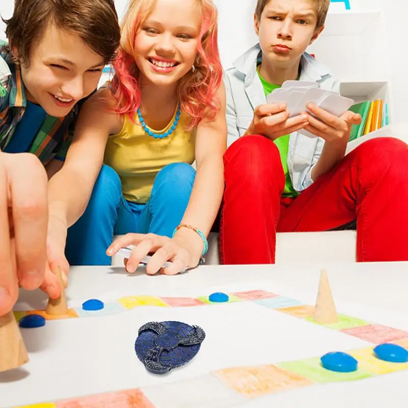 Rotating-Dragon-Dice-Disc-Carving-Pattern-Dice-Spinner-With-Box-For ...