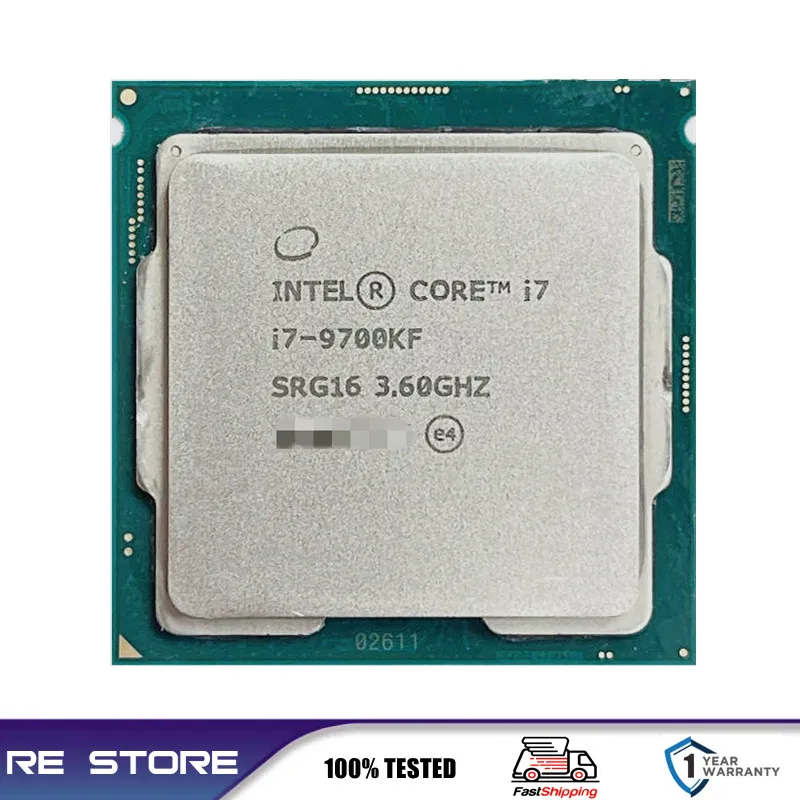 Processador Intel Core i7 9700kf, 3.6ghz, 8 core, oito threads, 12m ...