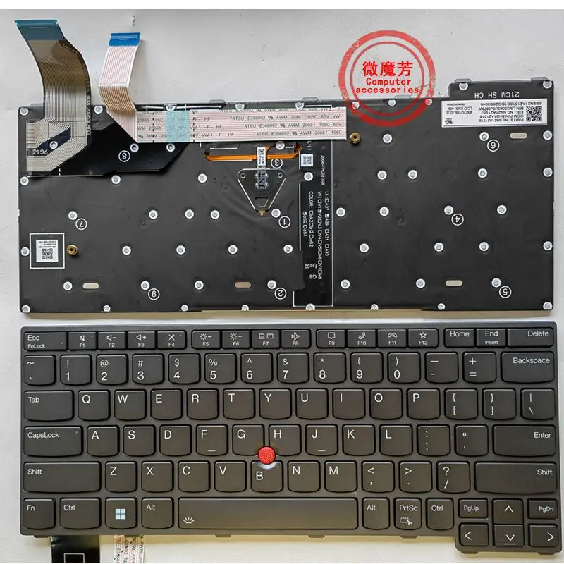 US-English-Keyboard-New-For-Lenovo-ThinkPad-X13-Gen-2-Type-20WL-20WK ...