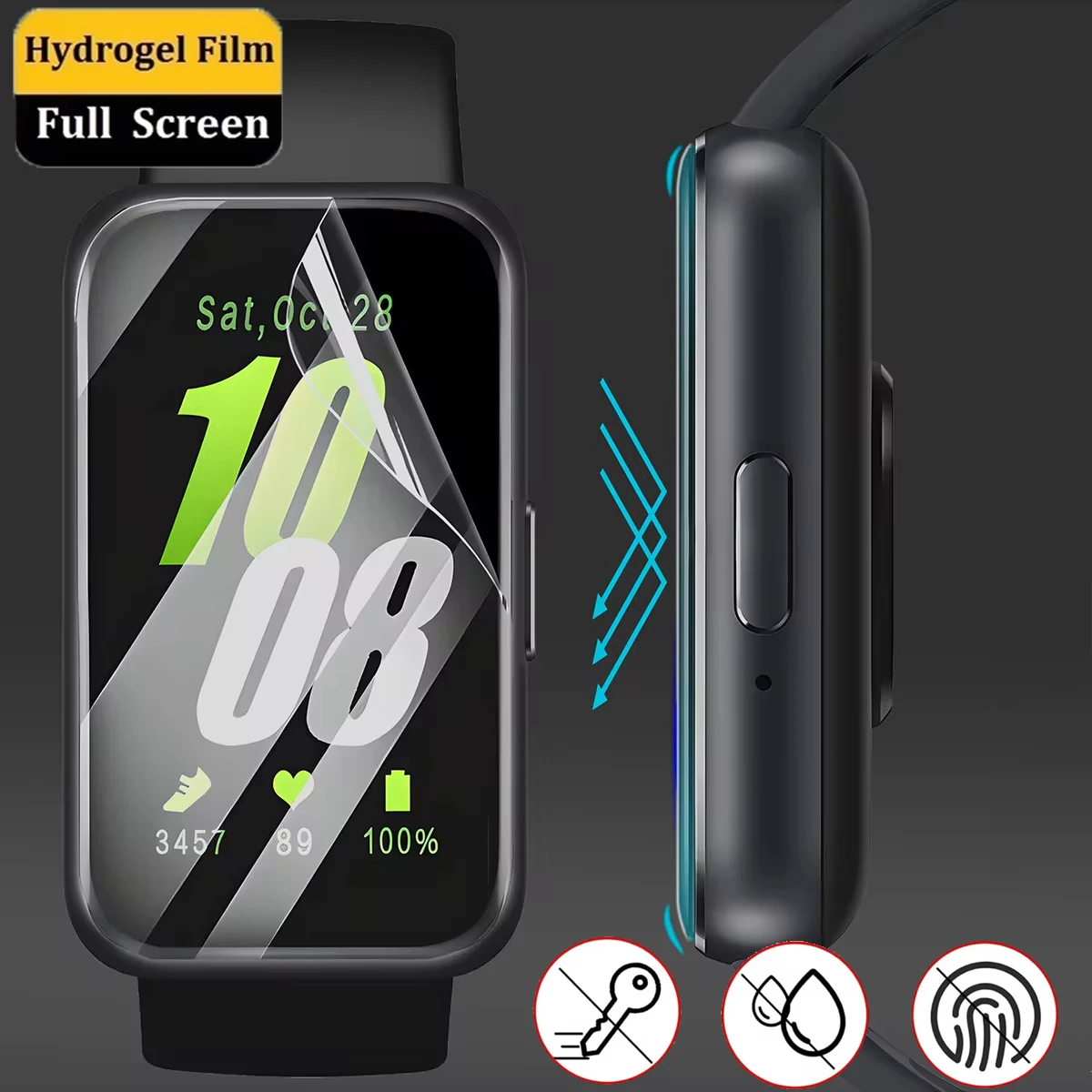 Soft Hydrogel HD Clear Film For Samsung Galaxy Watch Fit 3 Screen Anti ...
