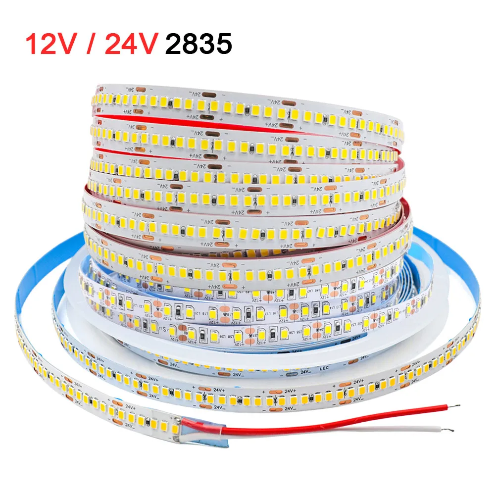 Waterproof-2835-Led-Strip-Light-12V-24V-5m-10m-15m-20m-IP21-IP65-IP68 ...