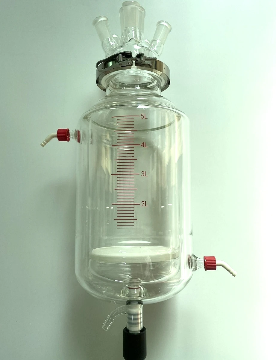 Laboratory Jacket Reaction Flask,With the Fritted Disc,include the ...