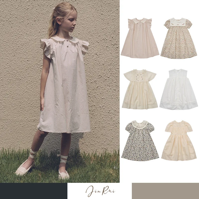 Spot! 2025 Summer LOU Girls Skirt Short Sleeve Dress - AliExpress 1501