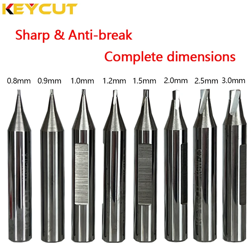 Locksmith-Tools-0-8mm-3-0mm-Carbide-2-Flute-Laser-Cutter-End-Mill-for ...