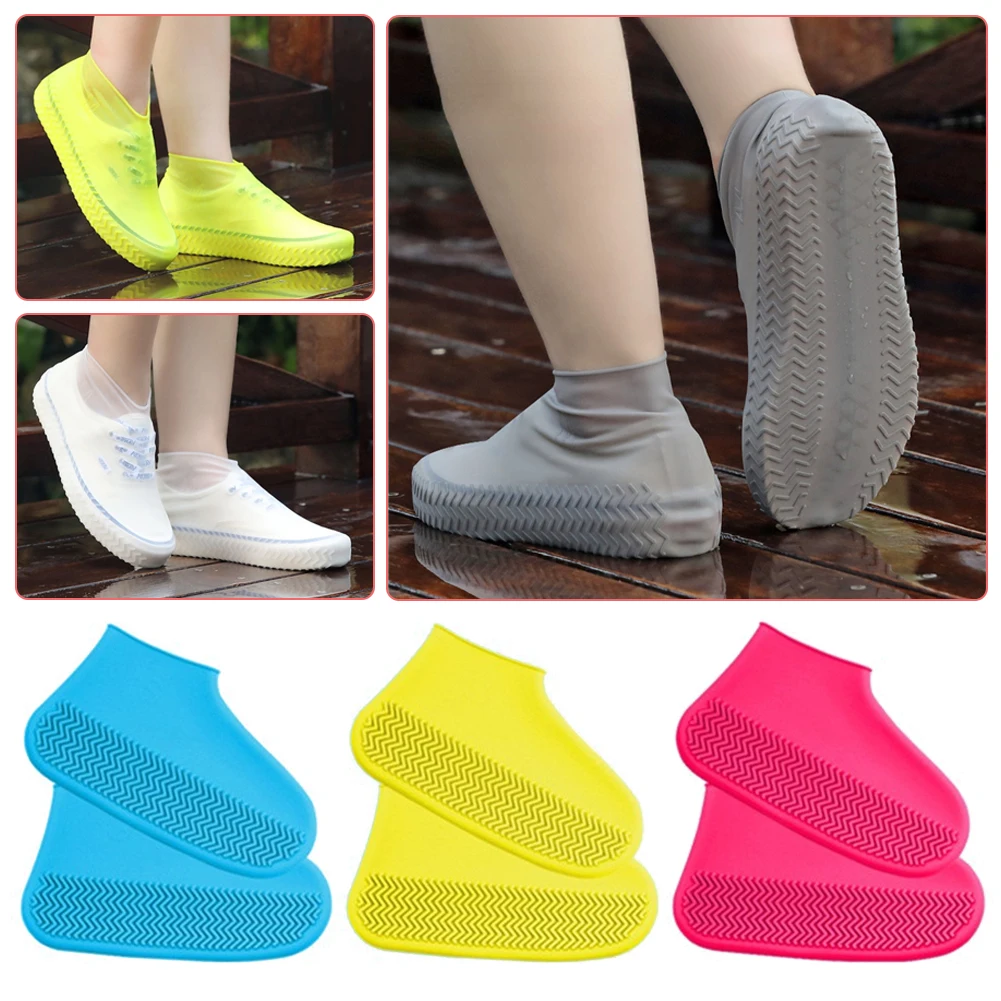 Silicone-WaterProof-Shoe-Covers-Reusable-Rain-Shoe-Covers-Unisex-Shoes ...
