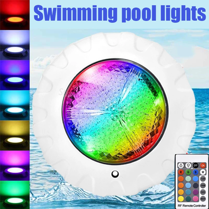 RGB-Color-Swimming-Pool-Light-IP68-Waterproof-Lamp-with-Remote ...