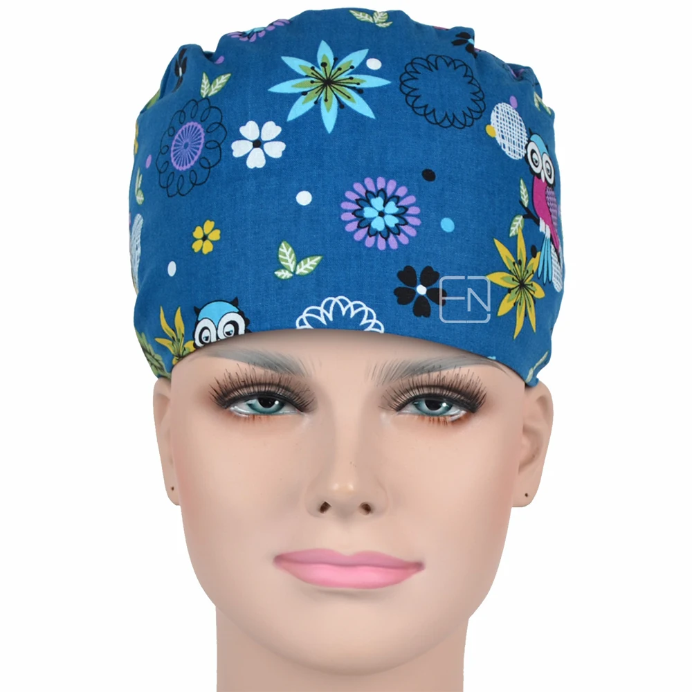 Unisex-Surgical-Scrub-Caps-100-Cotton-Medical-Hats-L-size-for-Longer ...